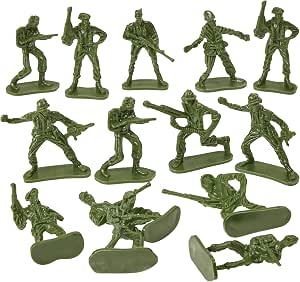 Amazon.com: Playbees 144 Pieces Toy Soldiers Multiple Poses for Boys ...