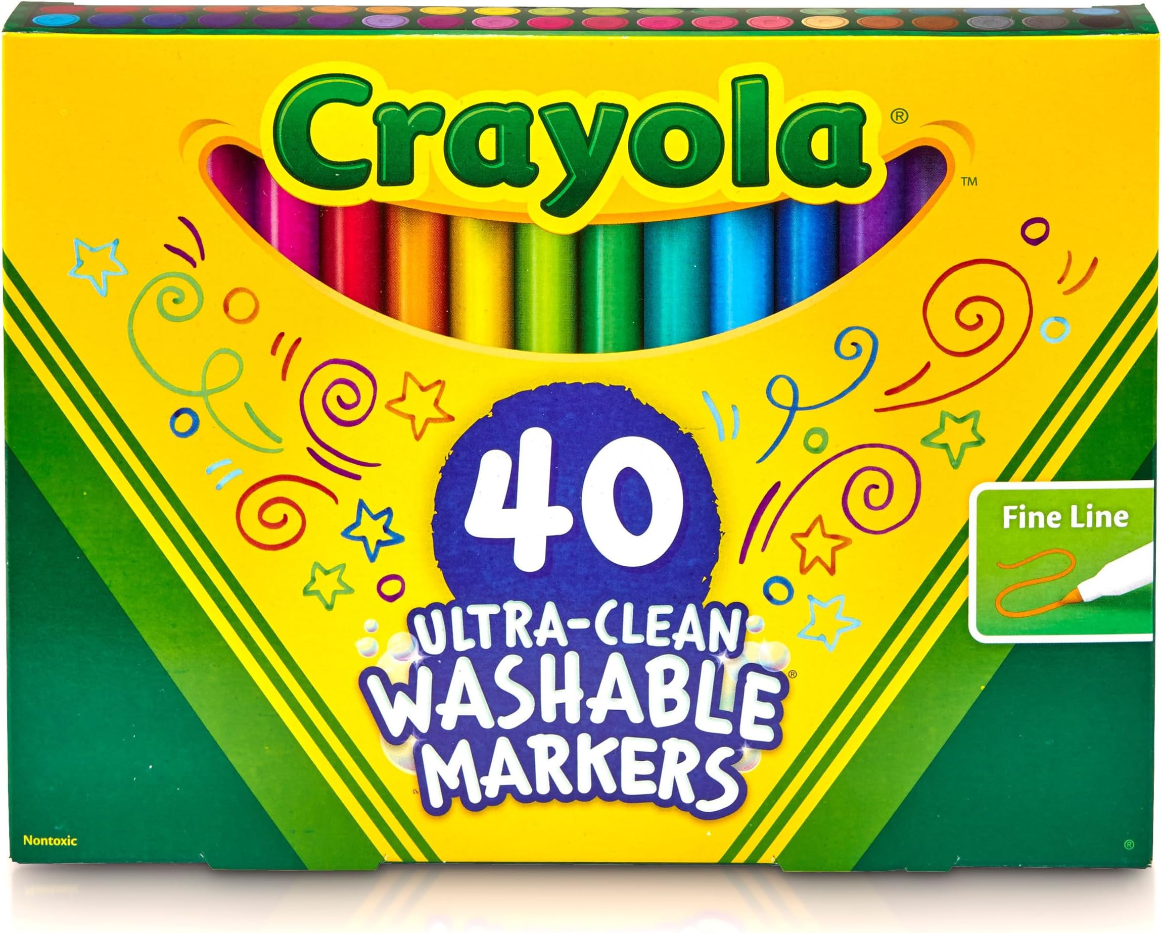 Amazon.com: Crayola Metallic Markers, Art Supplies, 8 Count, Colors May ...