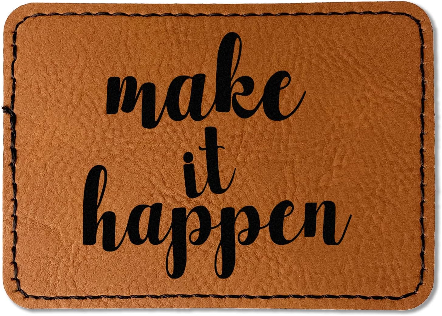 Amazon.com: Inspirational Quotes and Sayings Faux Leather Iron On Patch ...