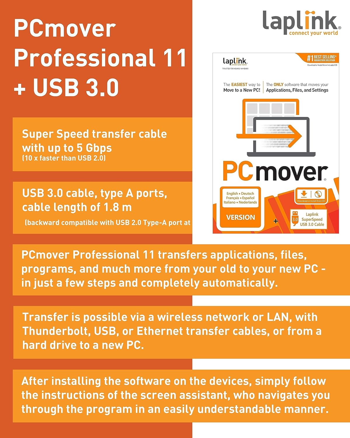 Laplink PCmover Professional 11 – Migration of your Applications, Files ...