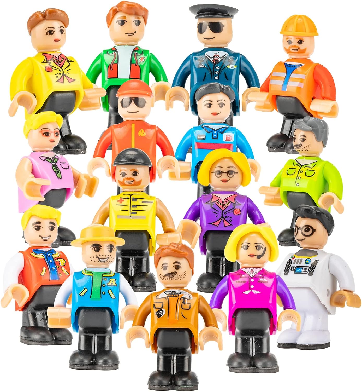 Amazon.com: Vanstarry Magnetic Figures,Community Figures Set of 16 ...