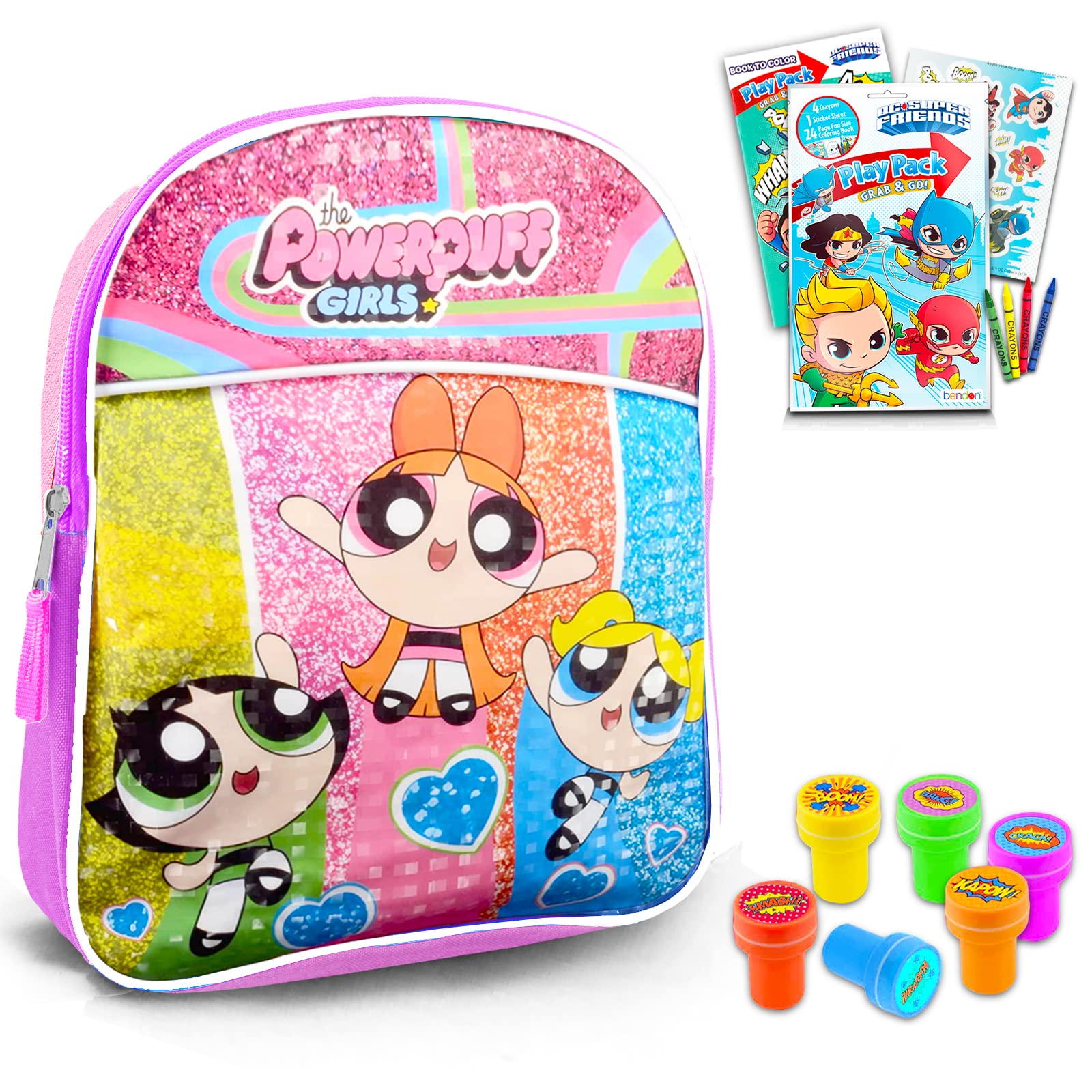 Buy Powerpuff Girls Mini School Backpack ~ 3 Pc Bundle With 11 ...