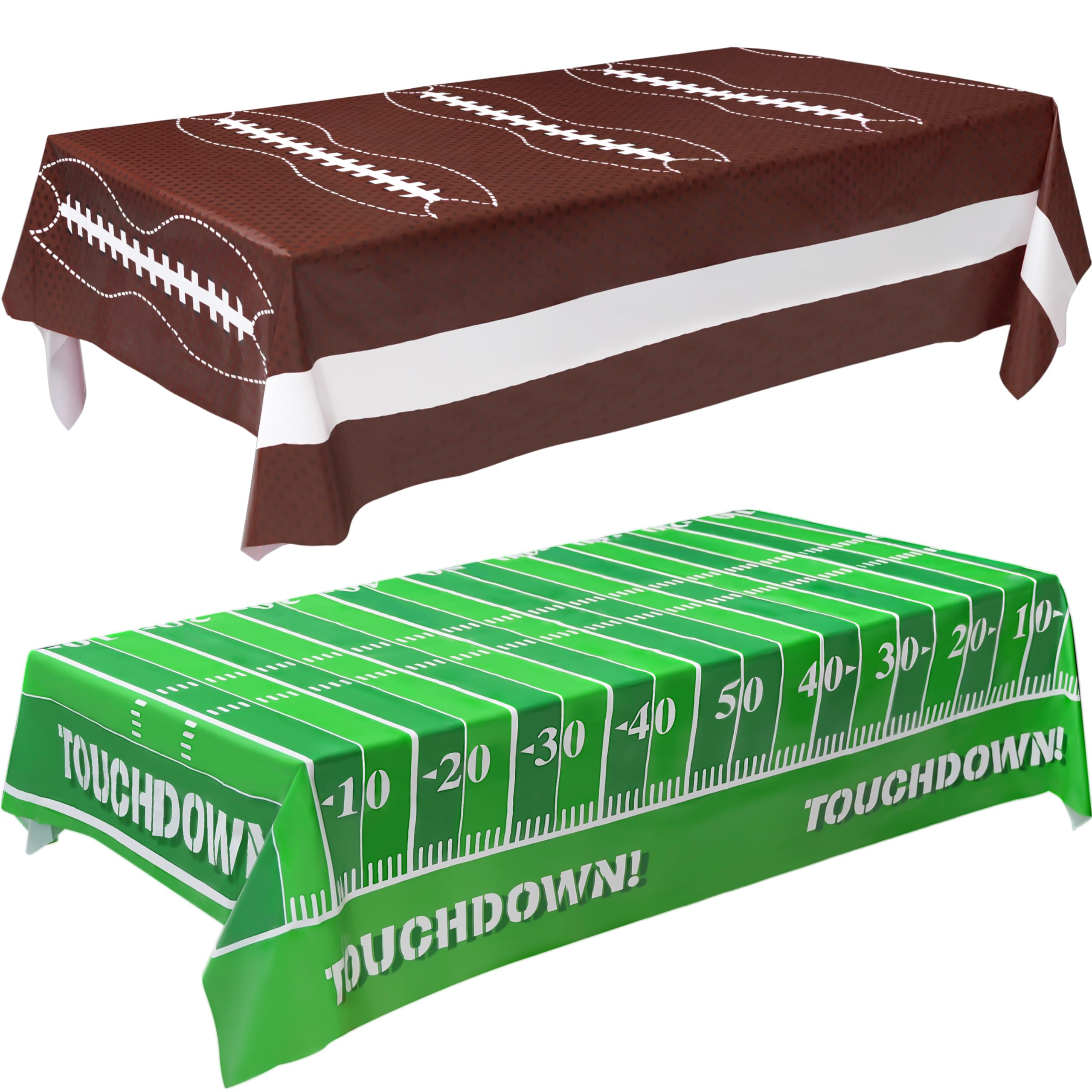 JOYIN 2 Pieces Football Tablecloth — Plastic Football Table Cover ...