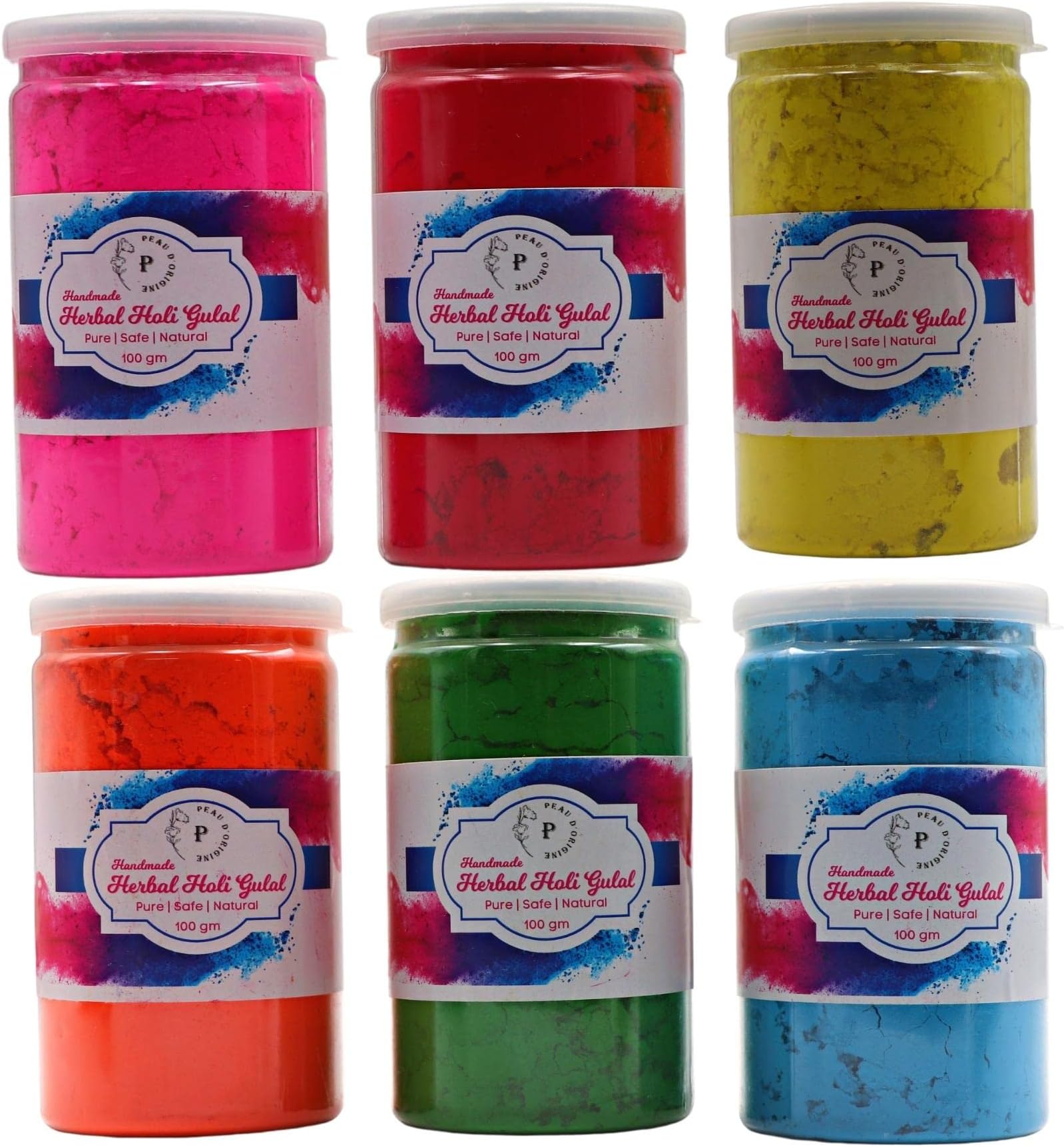 Buy Antarkranti Natural Holi Gulal Colour - Orange | Yellow | Red ...