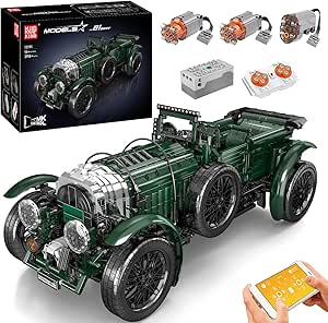 Mould King 13191 MOC Technik RC British Vintage Car Model Building ...