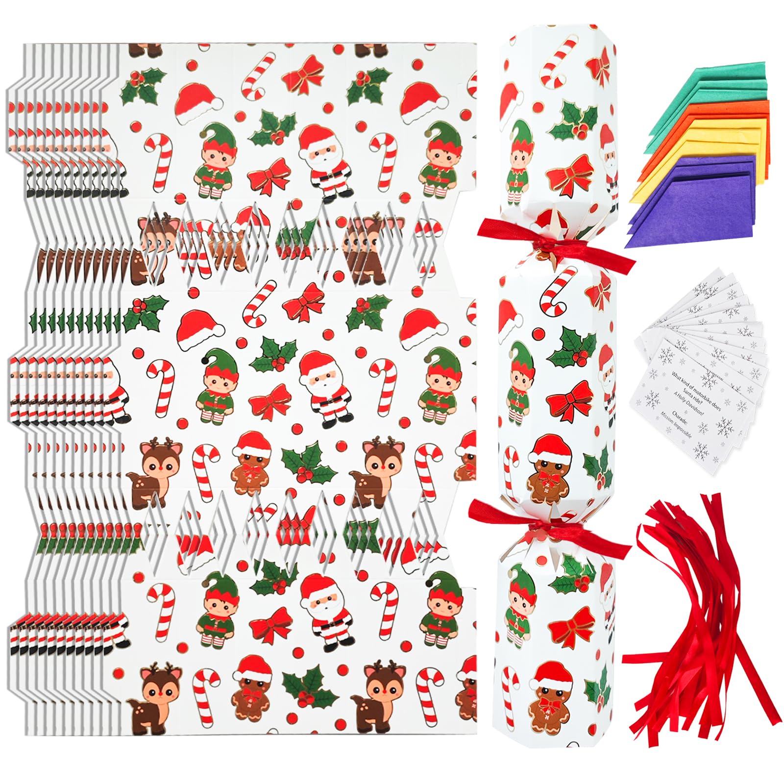 sesameless 12 Packs Christmas Crackers, Make Your Own Christmas ...