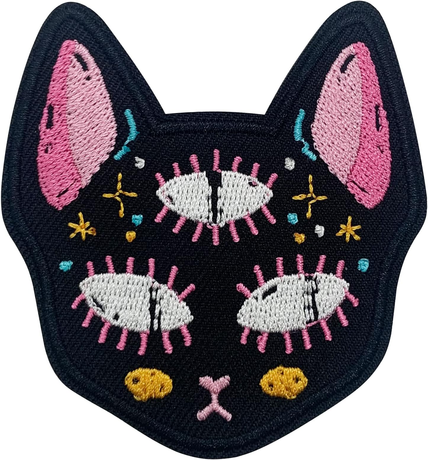 Amazon.com: Embroidery Applique Patch Domineering Black Moon Cat Iron ...