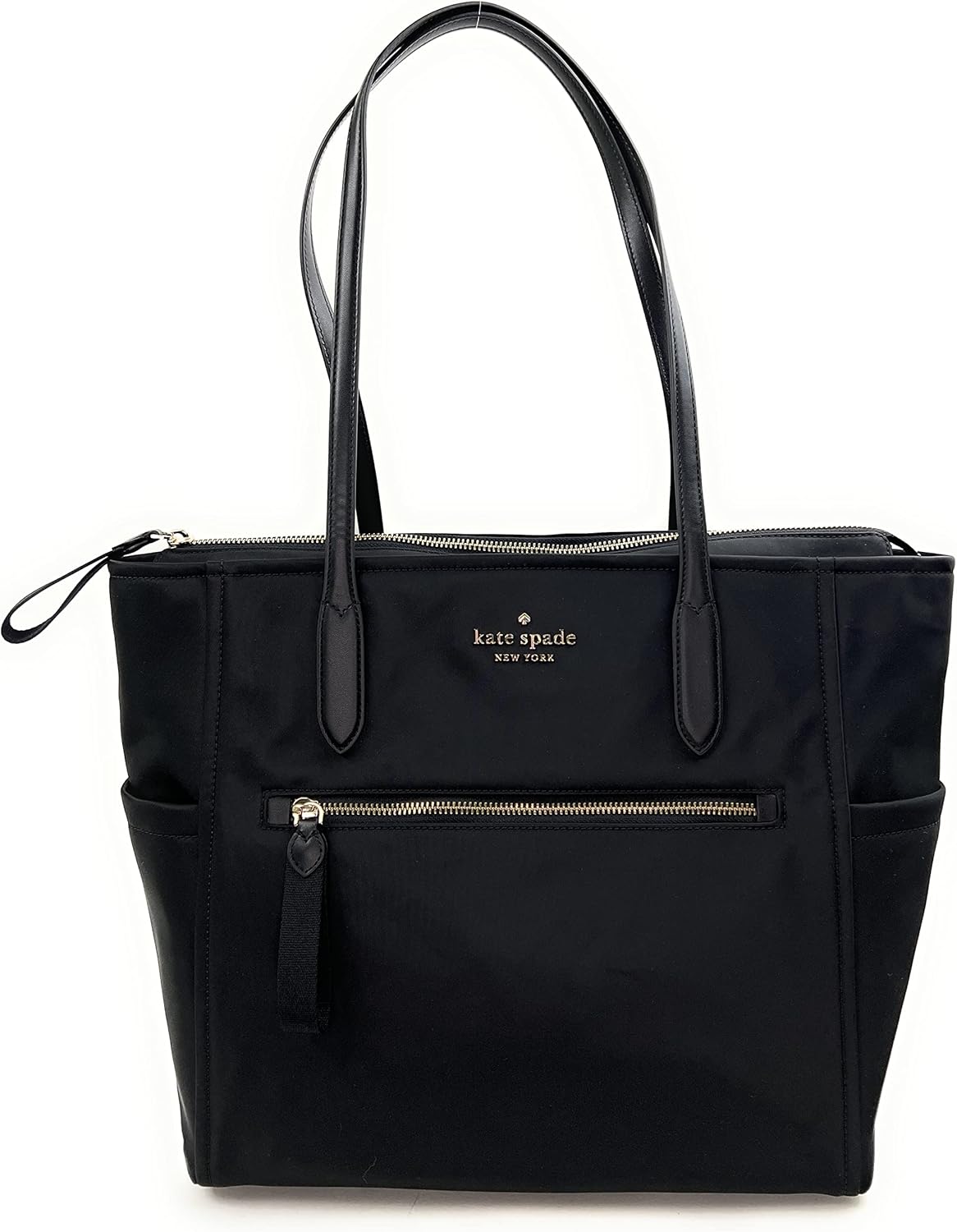 Amazon.com: Kate Spade New York Large Chelsea Nylon Satchel (Black ...