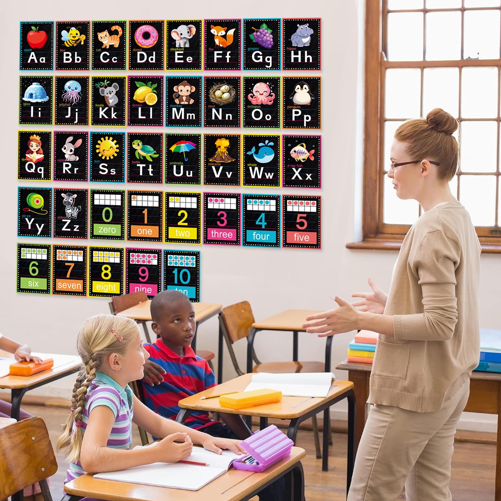 Snapklik.com : Alphabet Letters For Wall - ABC Alphabet Poster ...