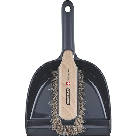 Amazon.com: Bamboo Brush with Dustpan Set Comfort Grip Dustpan and ...