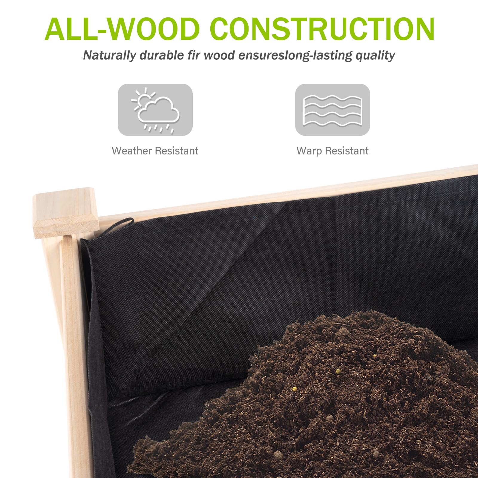 Snapklik.com : Backyard Expressions 48"x34" Raised Garden Bed ...