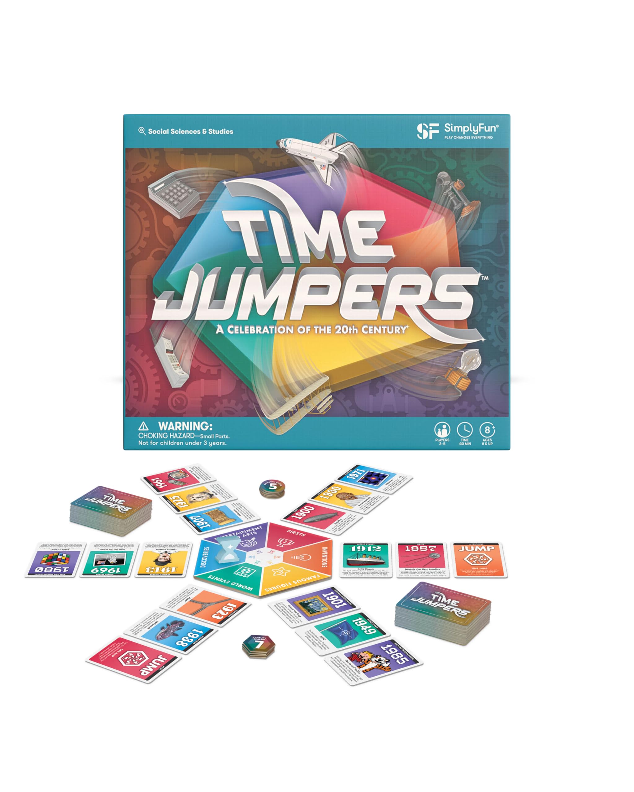 Amazon.com: SimplyFun Time Jumpers - Educational Kids’ Game - Learn ...