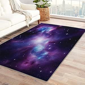 Amazon.com: Galaxy Rug & Home Decor - 6x9 Rug, Fantasy Starry Sky Rugs ...