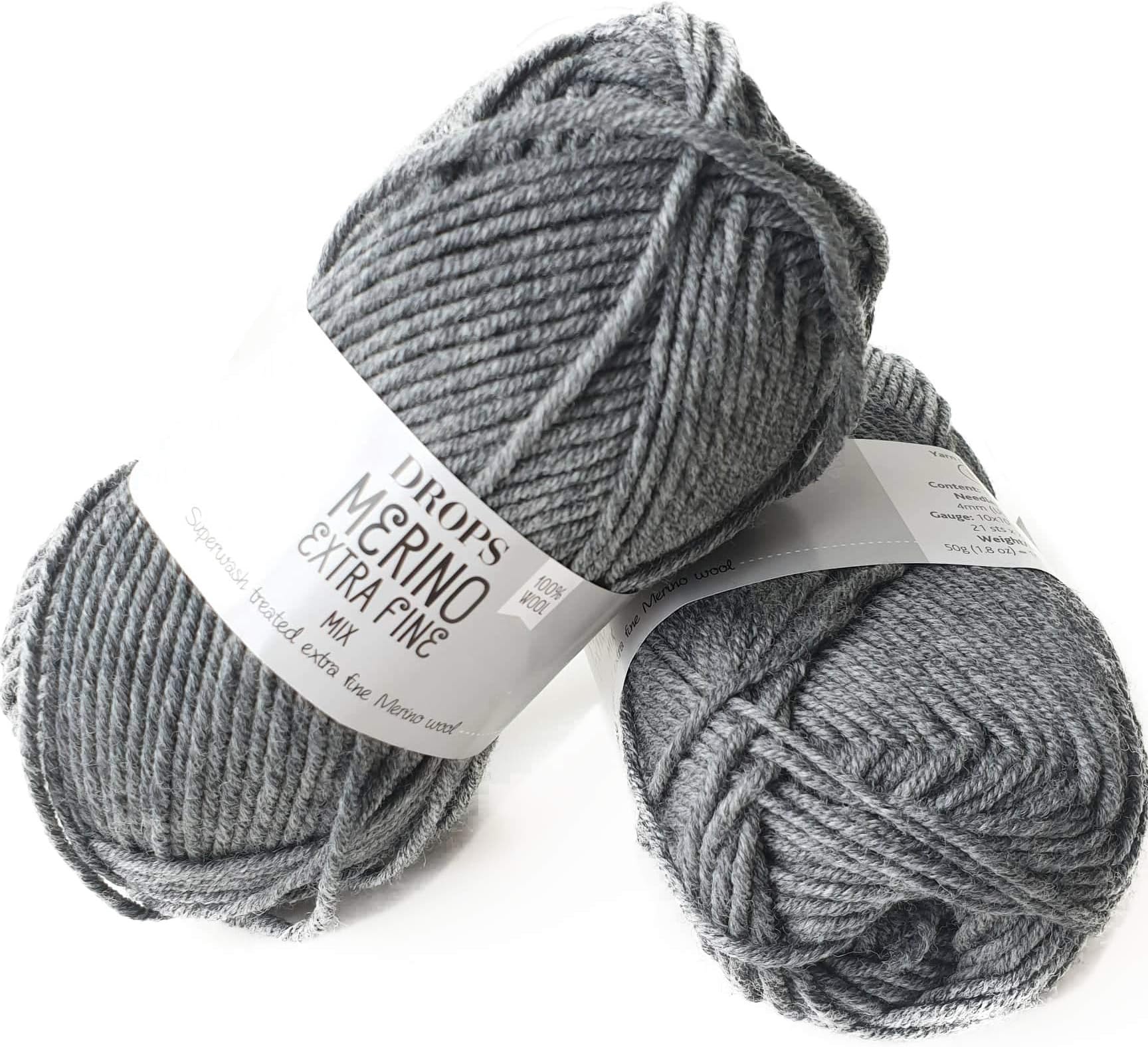 Amazon.com: Superwash 100% Merino Wool Yarn for Knitting and Crocheting ...