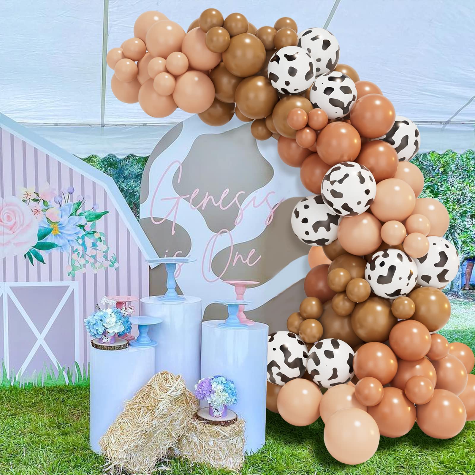 Snapklik.com : Cow Balloons Garland Arch Kit, Party Balloon Set Of ...