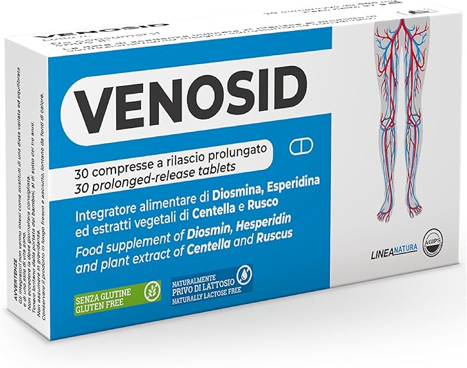 DIOSMINA ESPERIDINA 400mg Integratore per il Microcircolo Venosid 30 ...