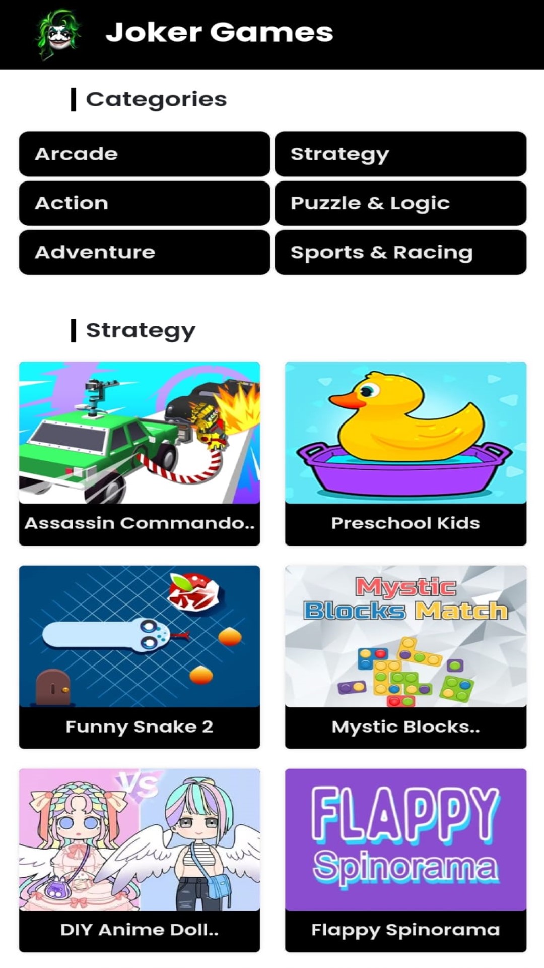 Joker Games - App on Amazon Appstore