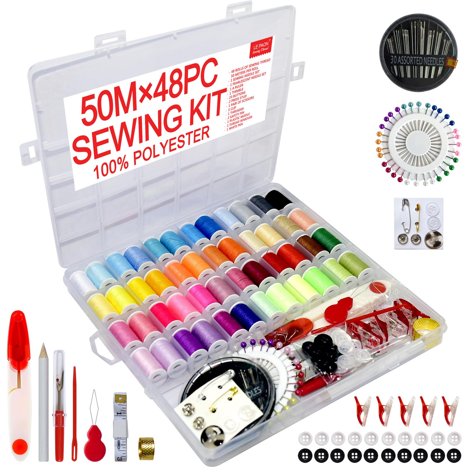 Amazon.com: 48 Sewing Kit Gifts for Women, Mom, Traveler, Adults ...