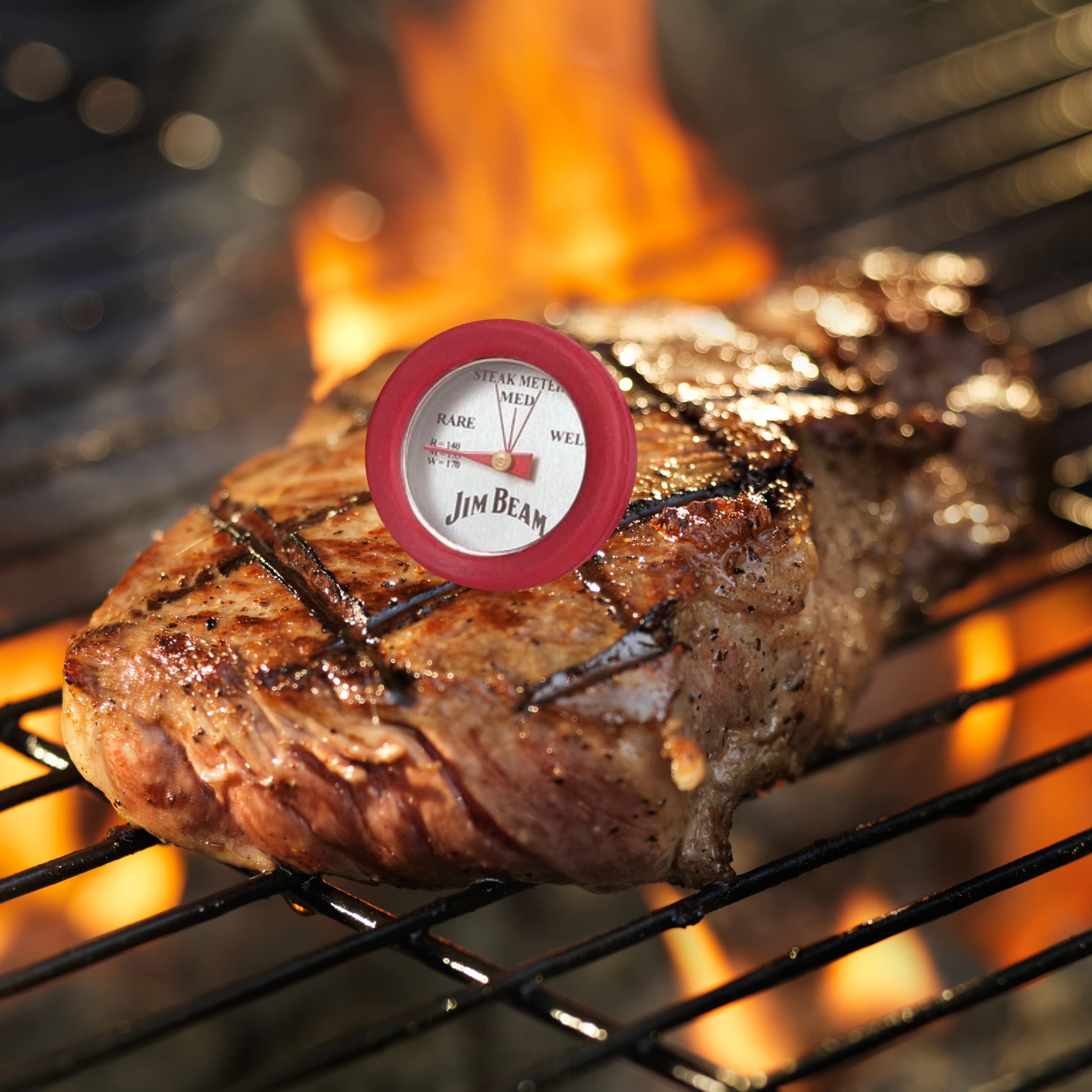 Outset 1-Inch Stainless Steel Mini Steak Thermometers Set