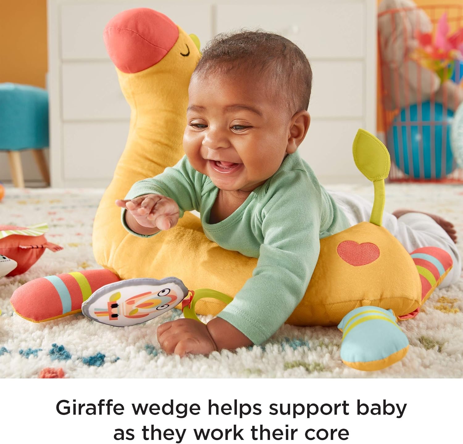 Fisher-Price Go Wild Gym & Giraffe Wedge, gimnasio de actividades para ...