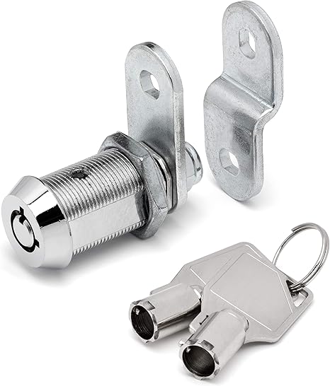 Westway Locks 1-1/8"" Tubular Cam Lock with Chrome Finish - Keyed Alike ...