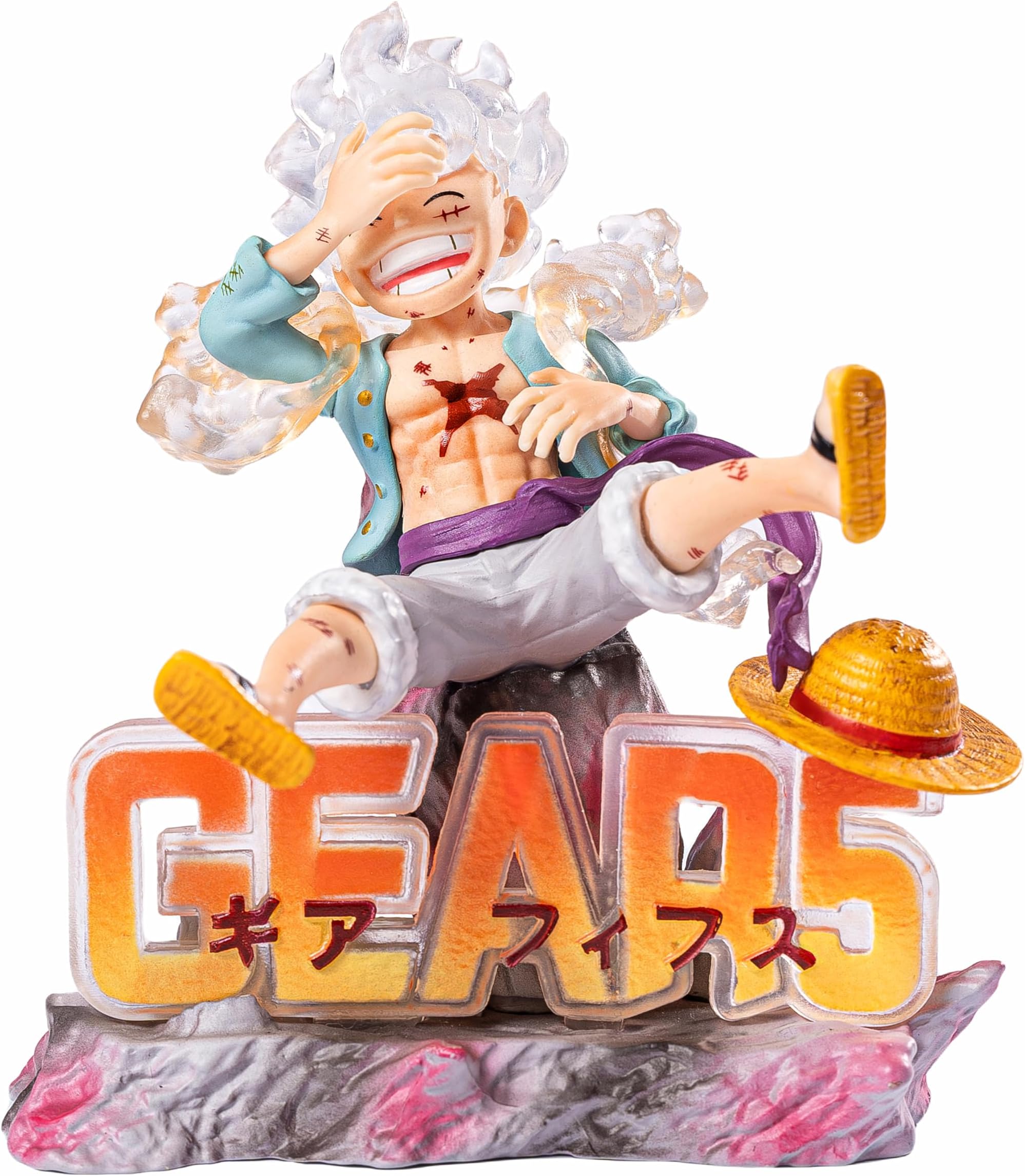 Amazon.com: Mi.U365 Anime One Piece Shanks Touching Luffy Figures Anime ...