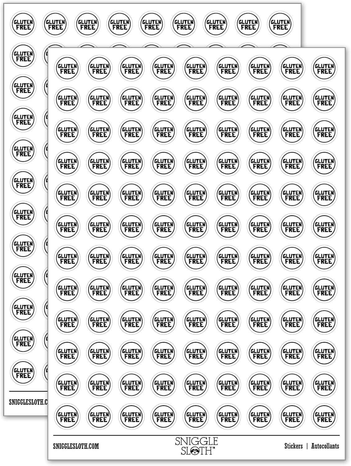 Amazon.com: Gluten Free 200+ Round Stickers - Matte Finish - 0.50" Size ...