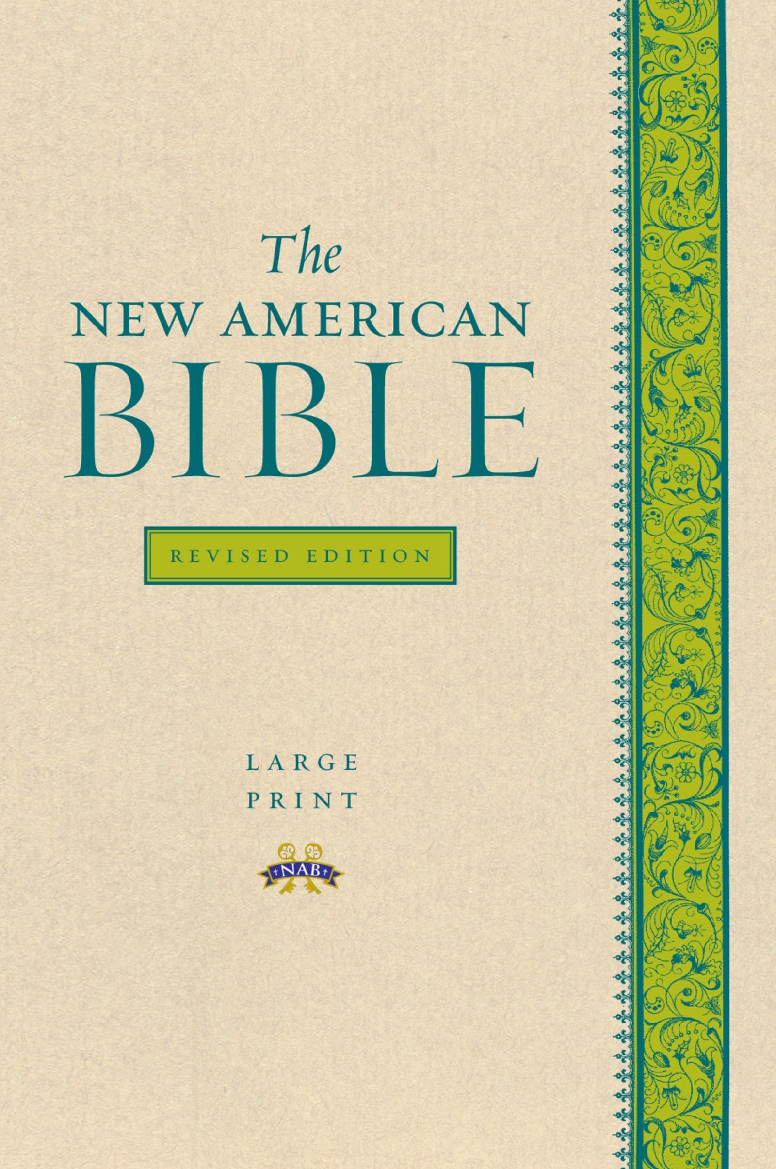 The New American Bible Revised Edition, Large Print Edition ...