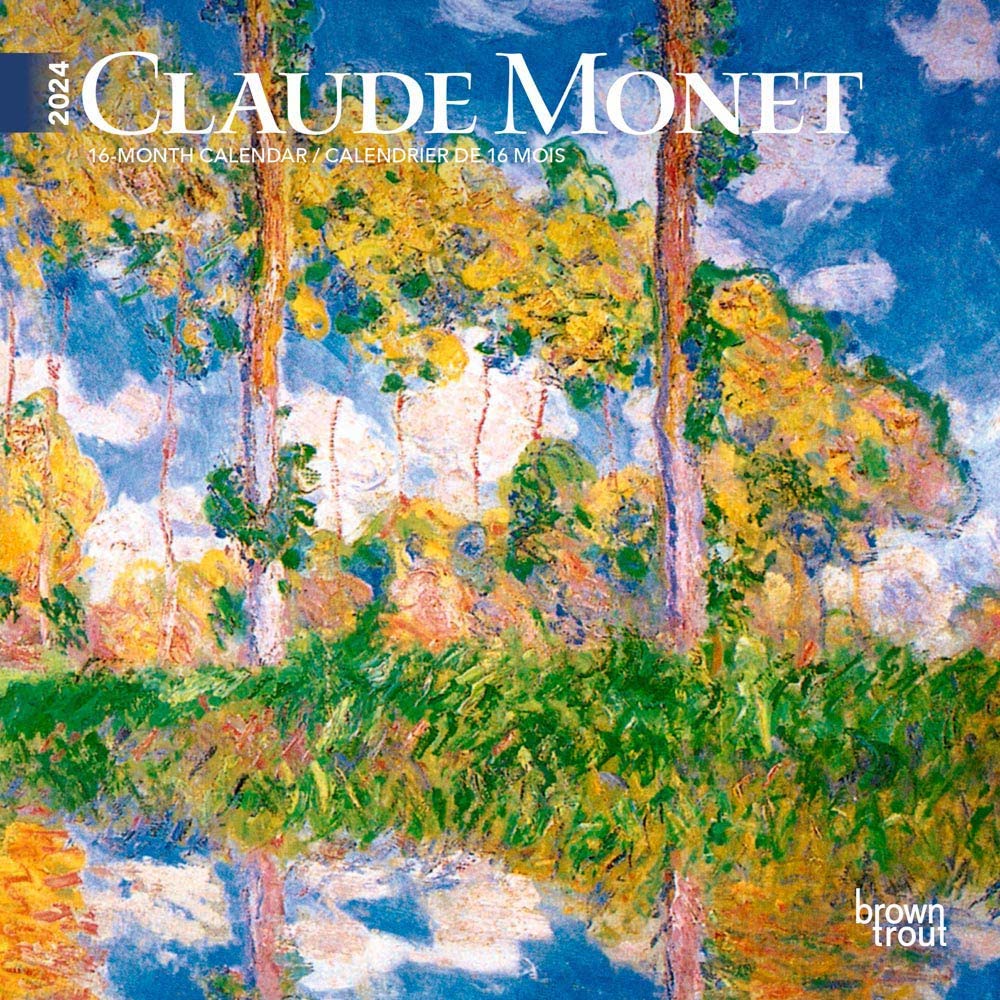 Claude Monet | 2024 7 x 14 Inch Monthly Mini Wall Calendar | English ...