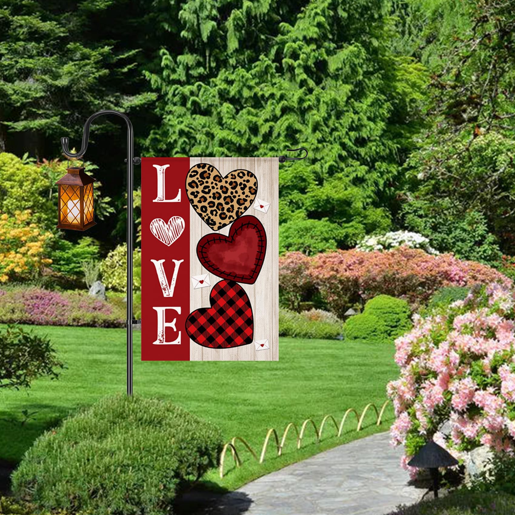 Snapklik.com : Happy Valentines Day Garden Flag 12x18 Vertical Double ...
