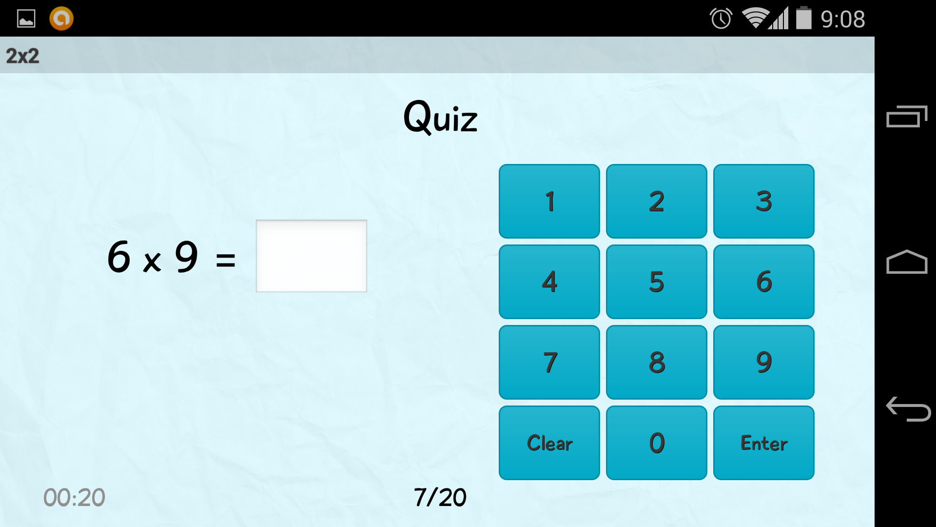 2x2 Easy Multiplication Tables Full - App on Amazon Appstore