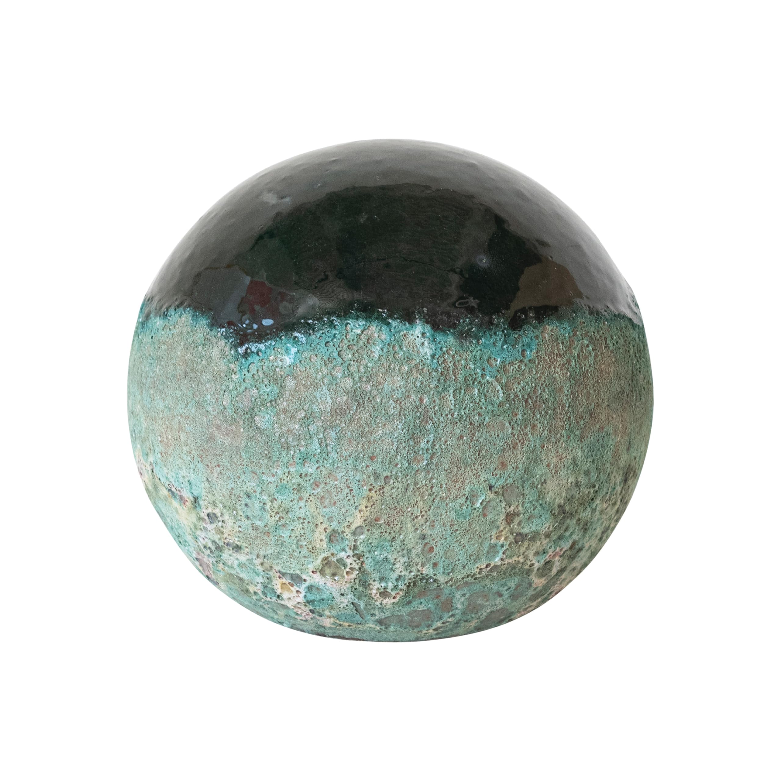 Amazon.com: Creative Co-Op Round Textured Terra-Cotta Ball, Grey and ...