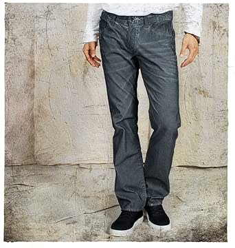 Union Jeans Men's Kentucky Straight Fit Corduroy, Airforce Grey, 36 US ...