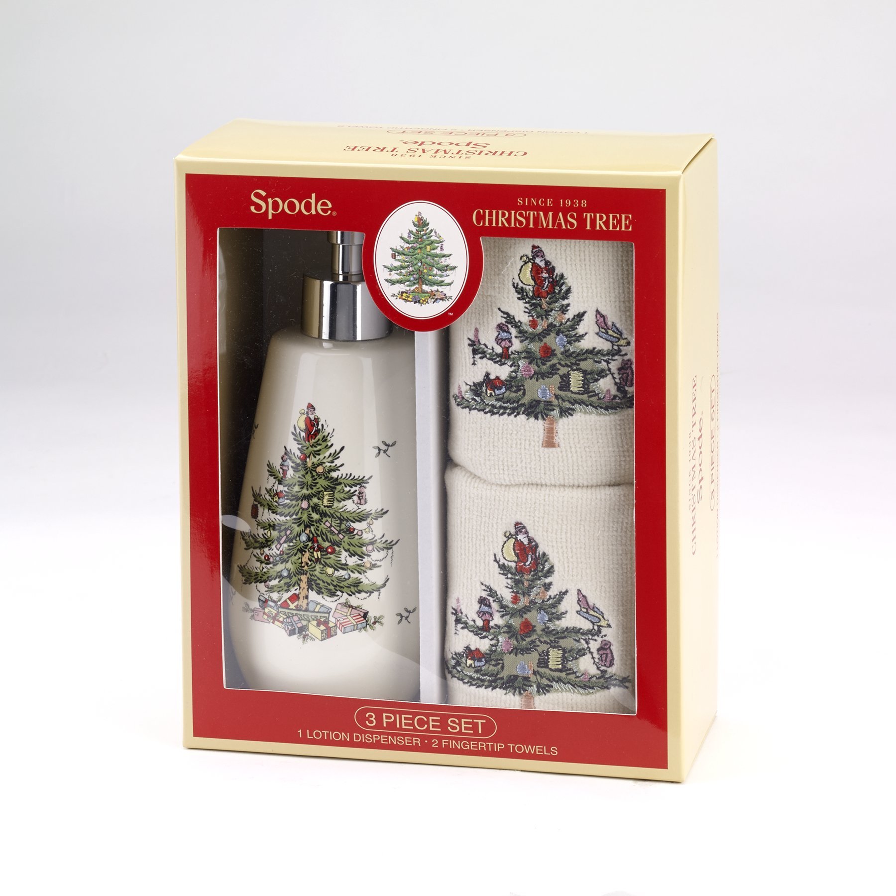 Amazon.com: Avanti Linens Spode Tree 3Pc Box Set - 1 Lotion Pump / 2 ...