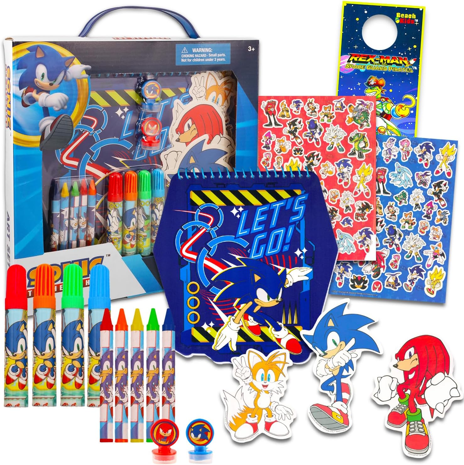 Amazon.com: Sonic The Hedgehog Art Set for Kids, Toddlers - 30 Pc ...