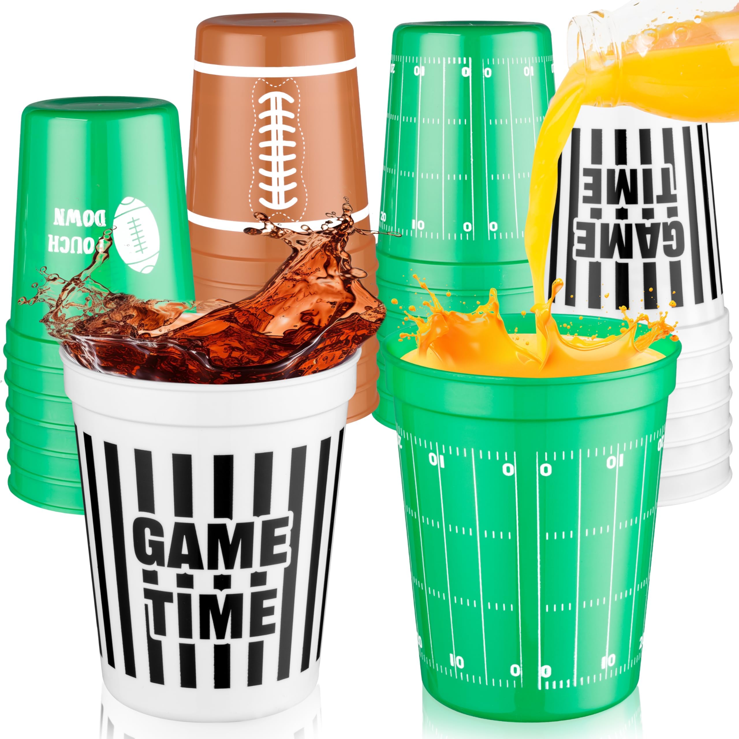 Amazon.com: Packed Party Down, Set, Fun Football Novelty Sipper Cup ...