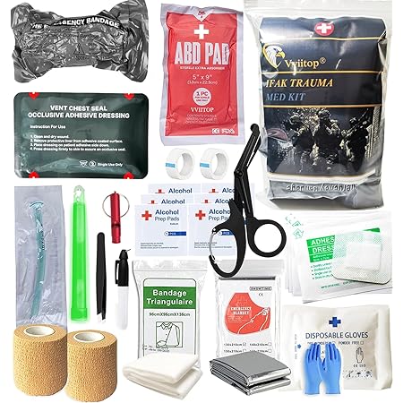 Amazon.com: MediTac Basic Bleeding Control Pack Feat. SWAT-T Tourniquet, Emergency Bandage and ...