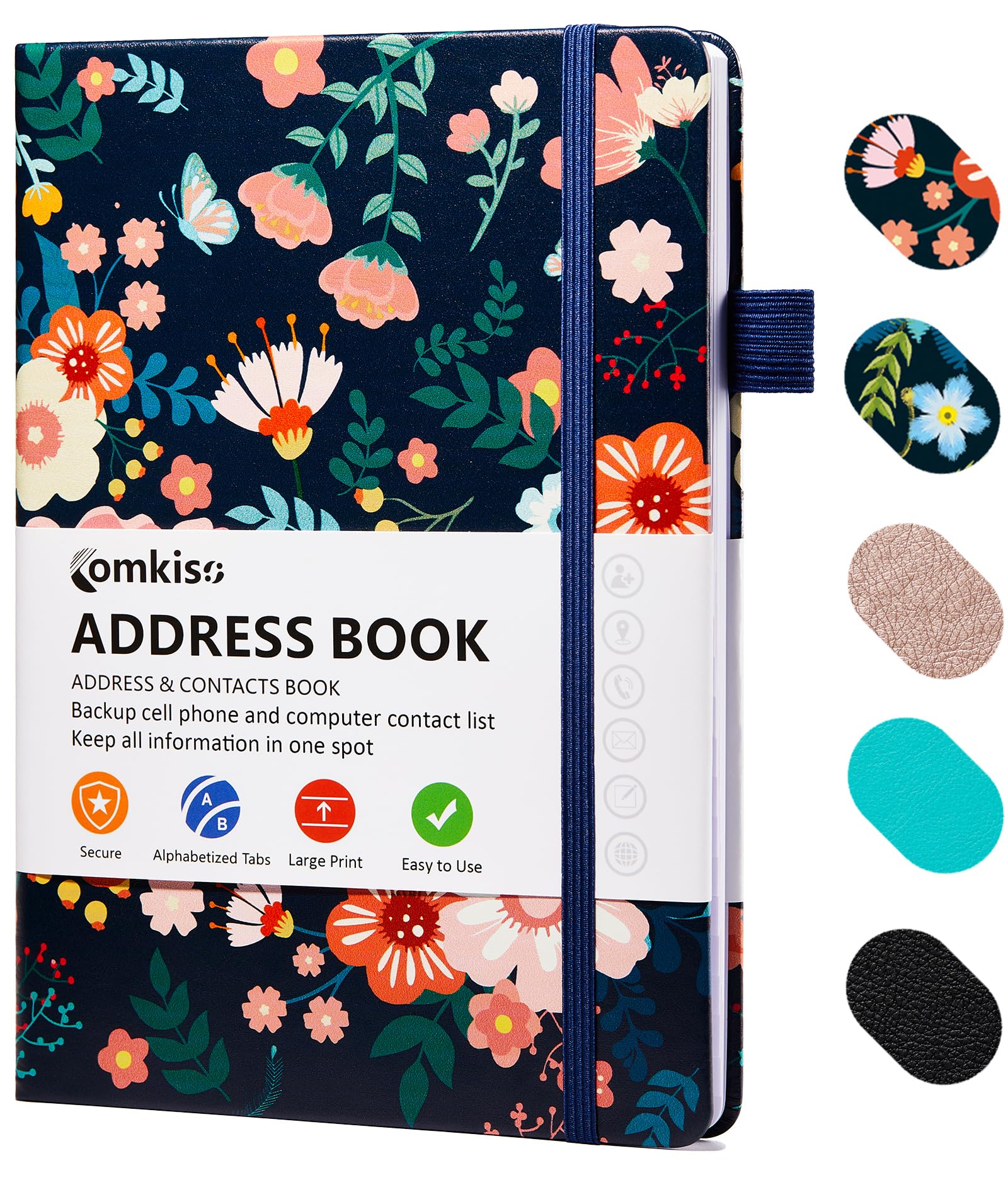 Amazon.com : Comkiso Address Book with Individual Alphabetical Tabs ...