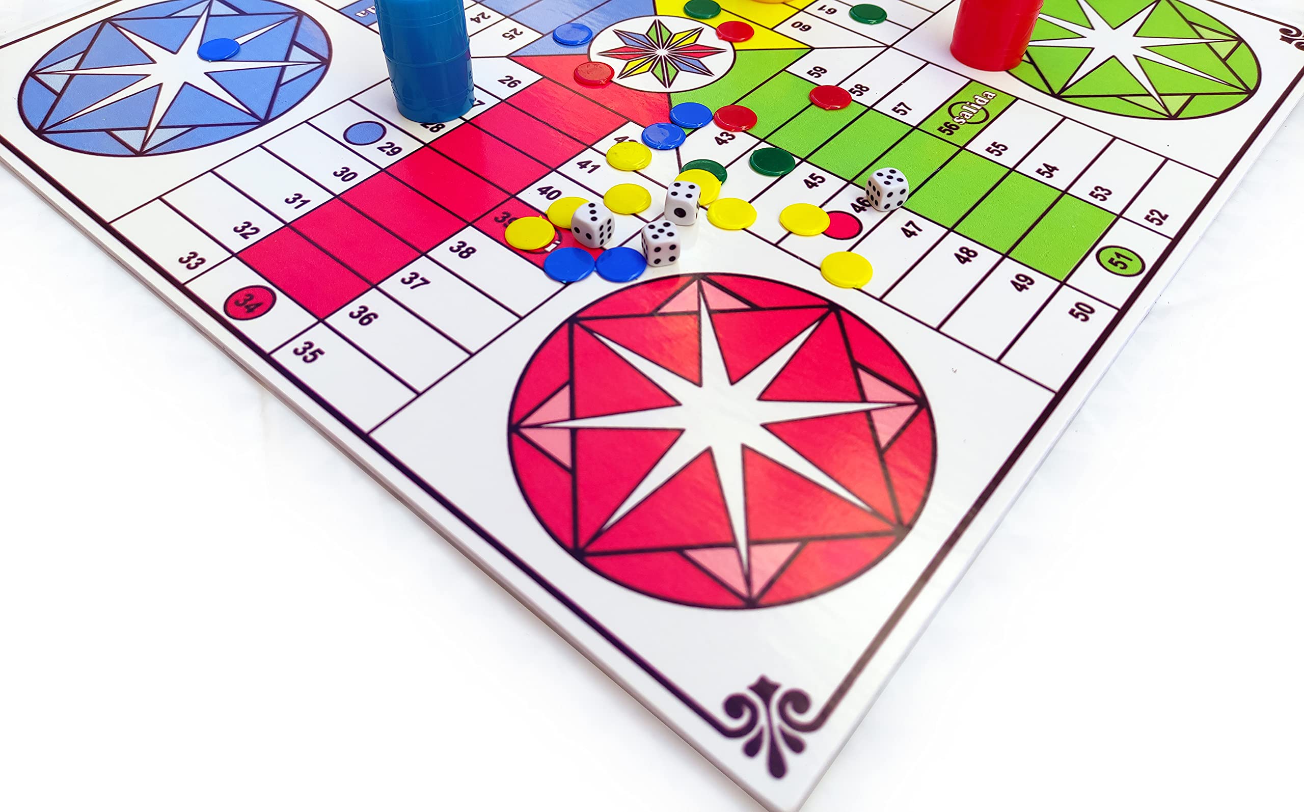 NYI Parcheesi Board Game, New Edition, Ludo Game Board, Parchisi Star ...