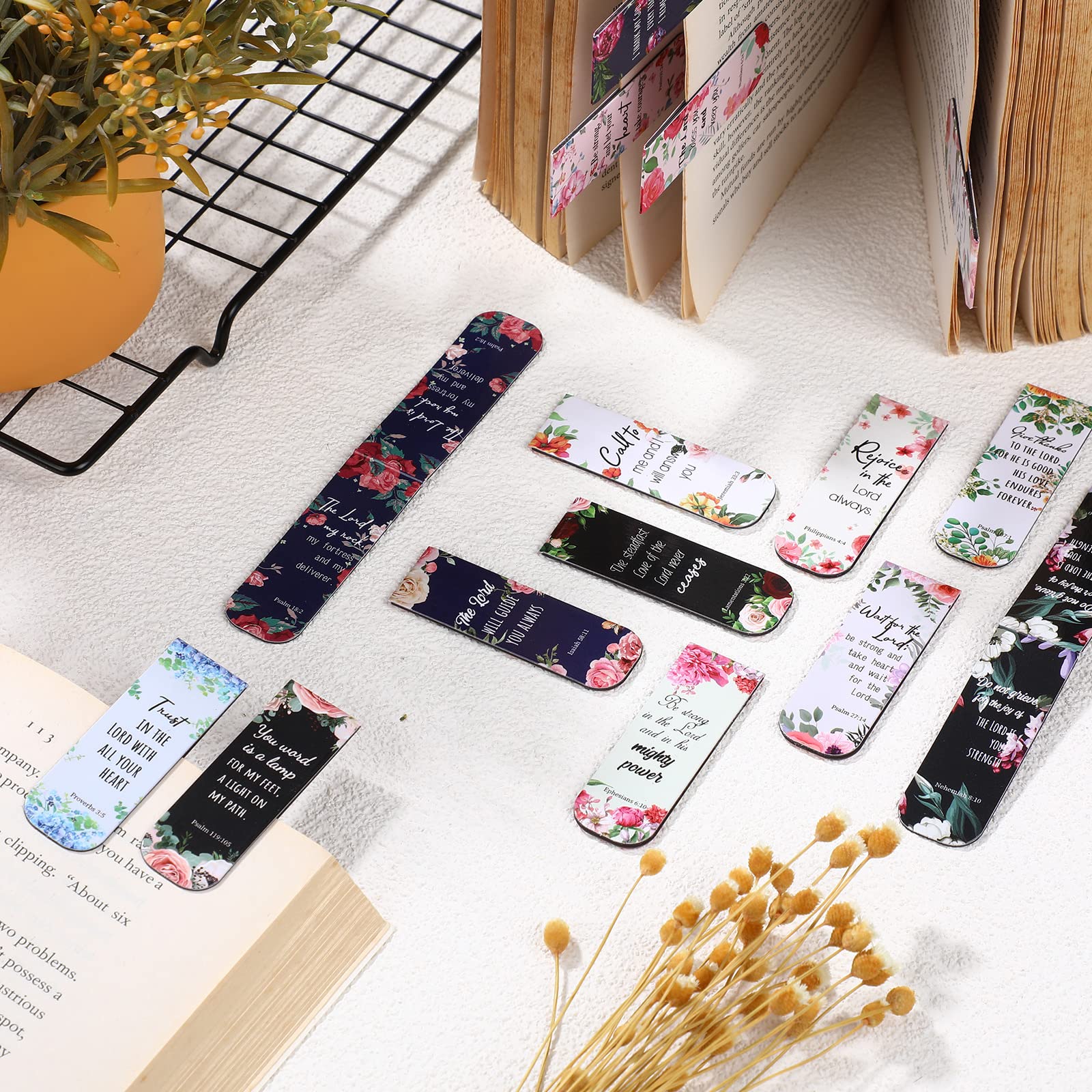 Snapklik.com : Zonon 48 Pcs Bible Verse Magnetic Bookmarks ...