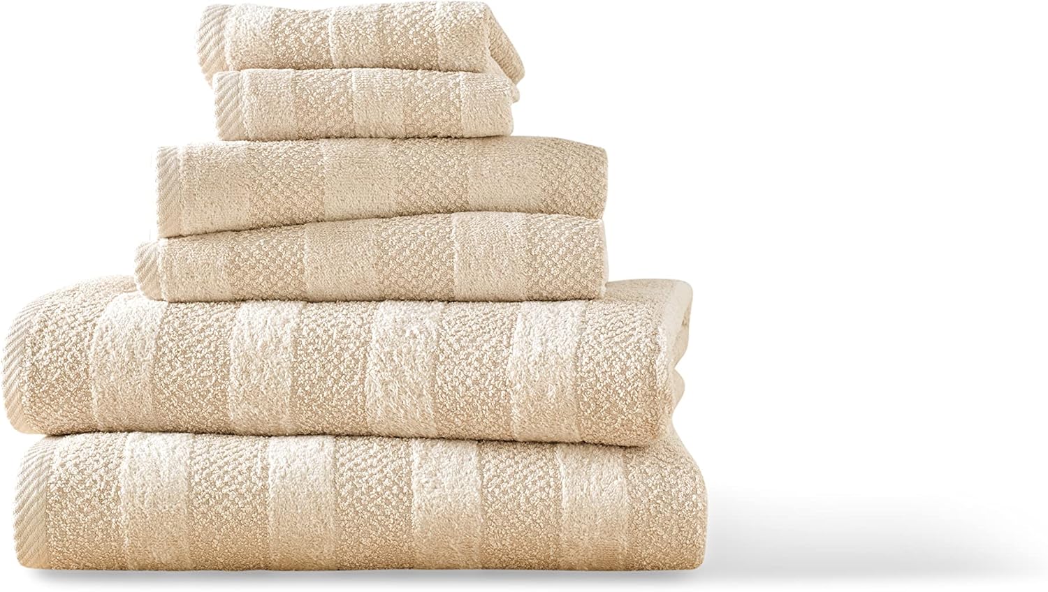 Amazon.com: Blue Loom Cotton 2 Bath, 2 Hand, 2 Washcloth Towel Set for ...