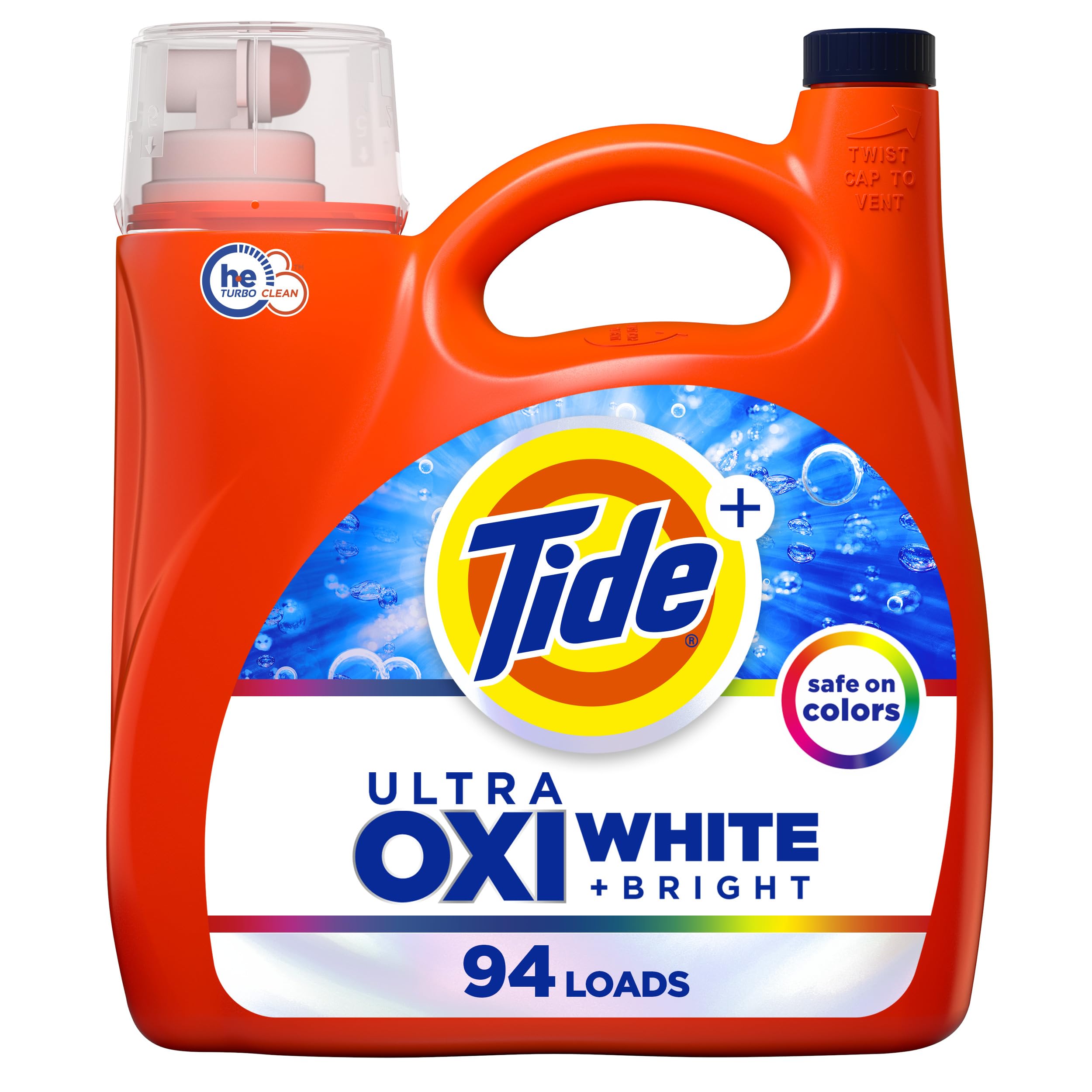 Tide Plus Ultra OXI White and Bright Liquid Laundry Detergent, Advanced ...