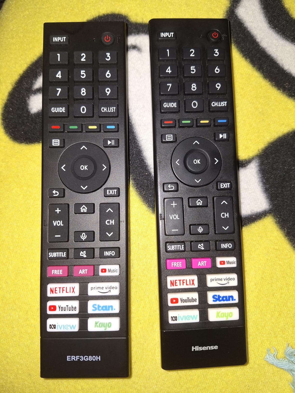 ERF3G80H IR Remote Control Replacement for Hisense TV A7G U7G Series ...