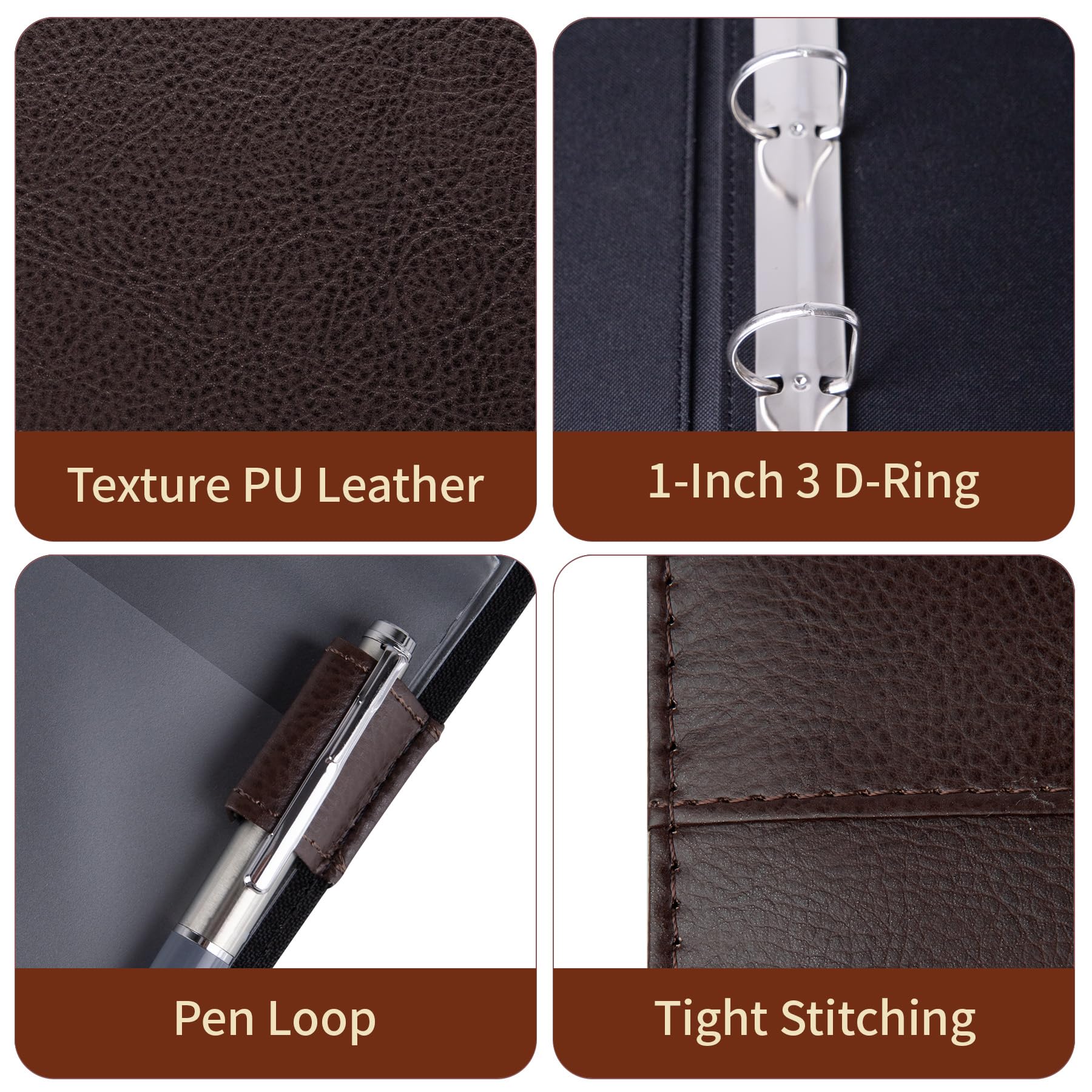Snapklik.com : Antner 3 Ring Personal Check Binder For 3-on-a-Page End ...