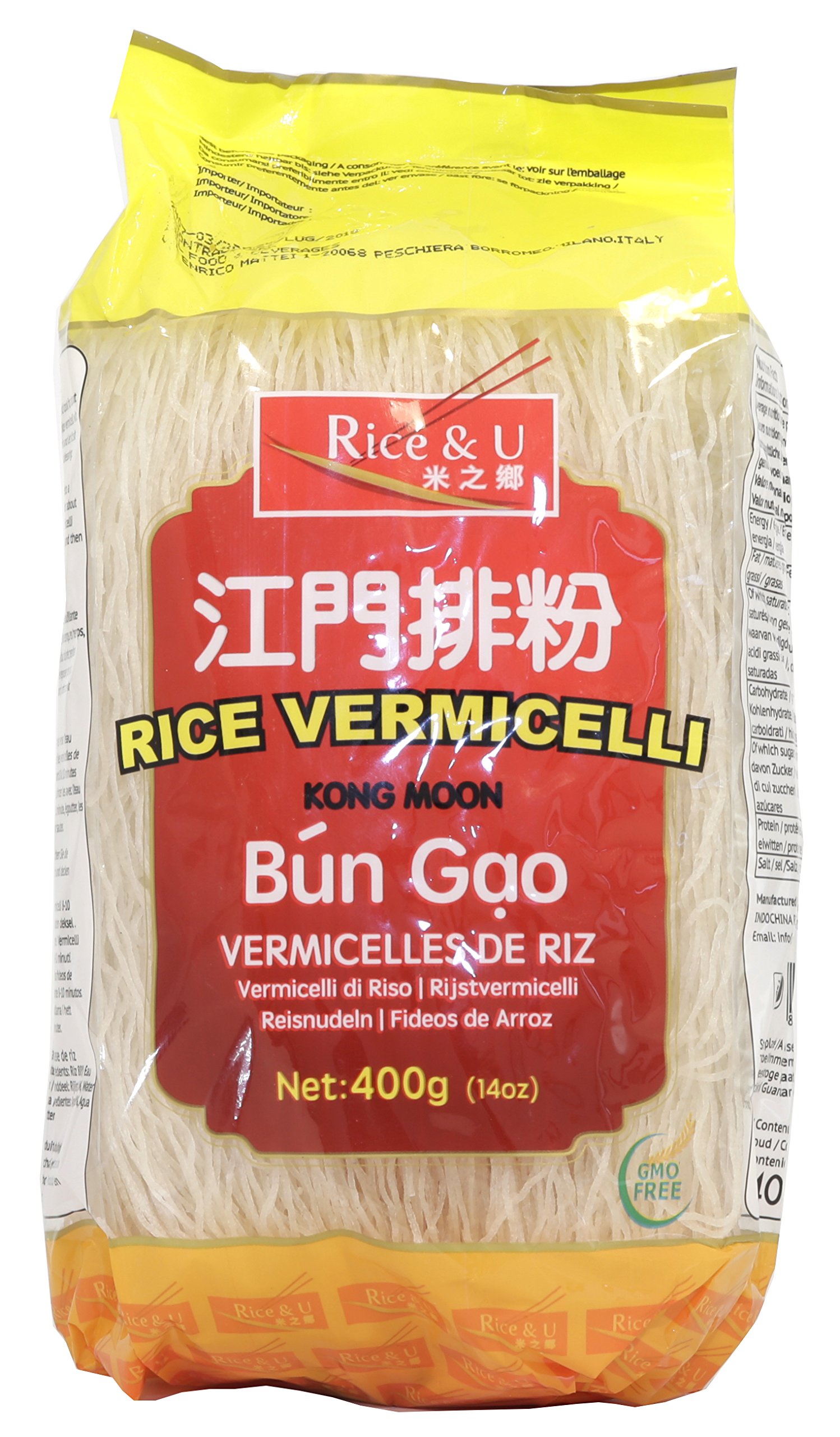 Rice & U Kong Moon Rice Vermicelli 400g : Amazon.co.uk: Grocery
