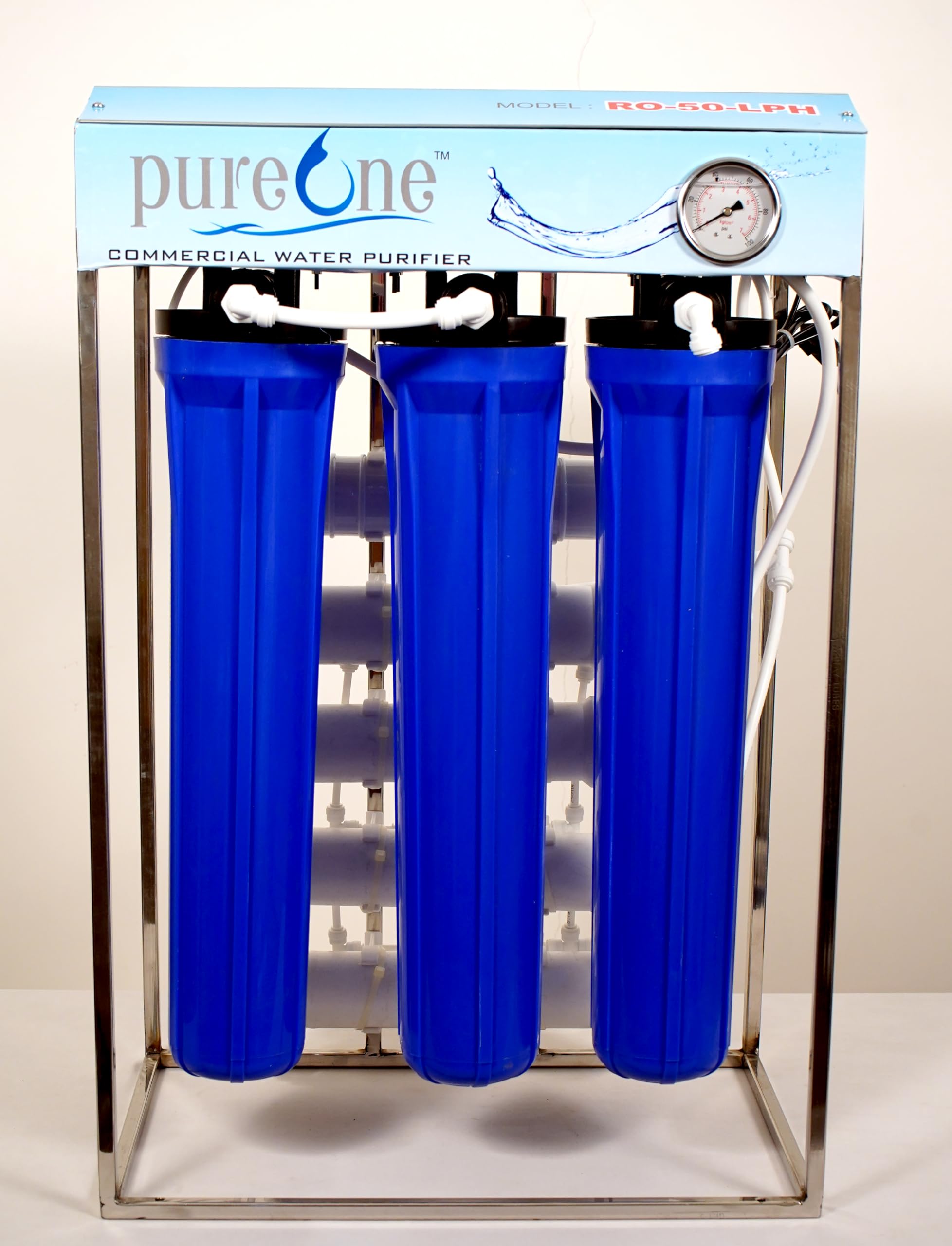 PUREONE 50LPH Commercial RO UV Water Purifier System 50Litre Per hour ...