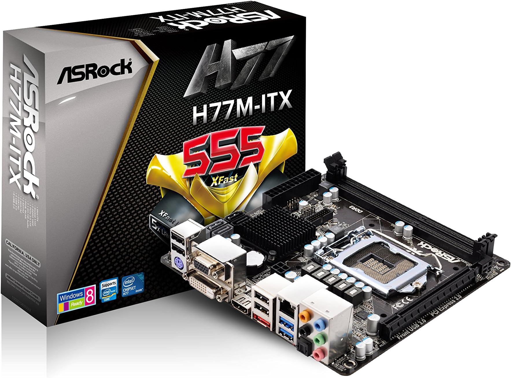 Amazon.com: Asus Atom D525/Intel NM10/A&V&GbE/Mini ITX LGA 775 ...