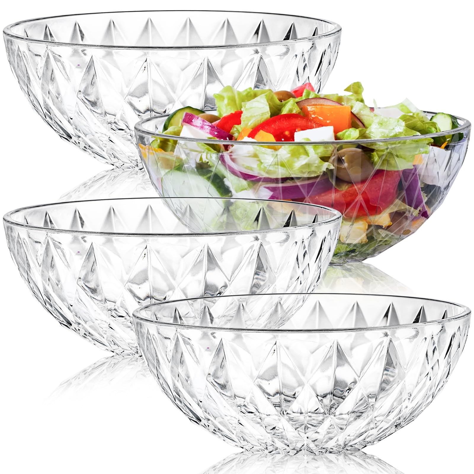Clear Plastic Mixing Bowls