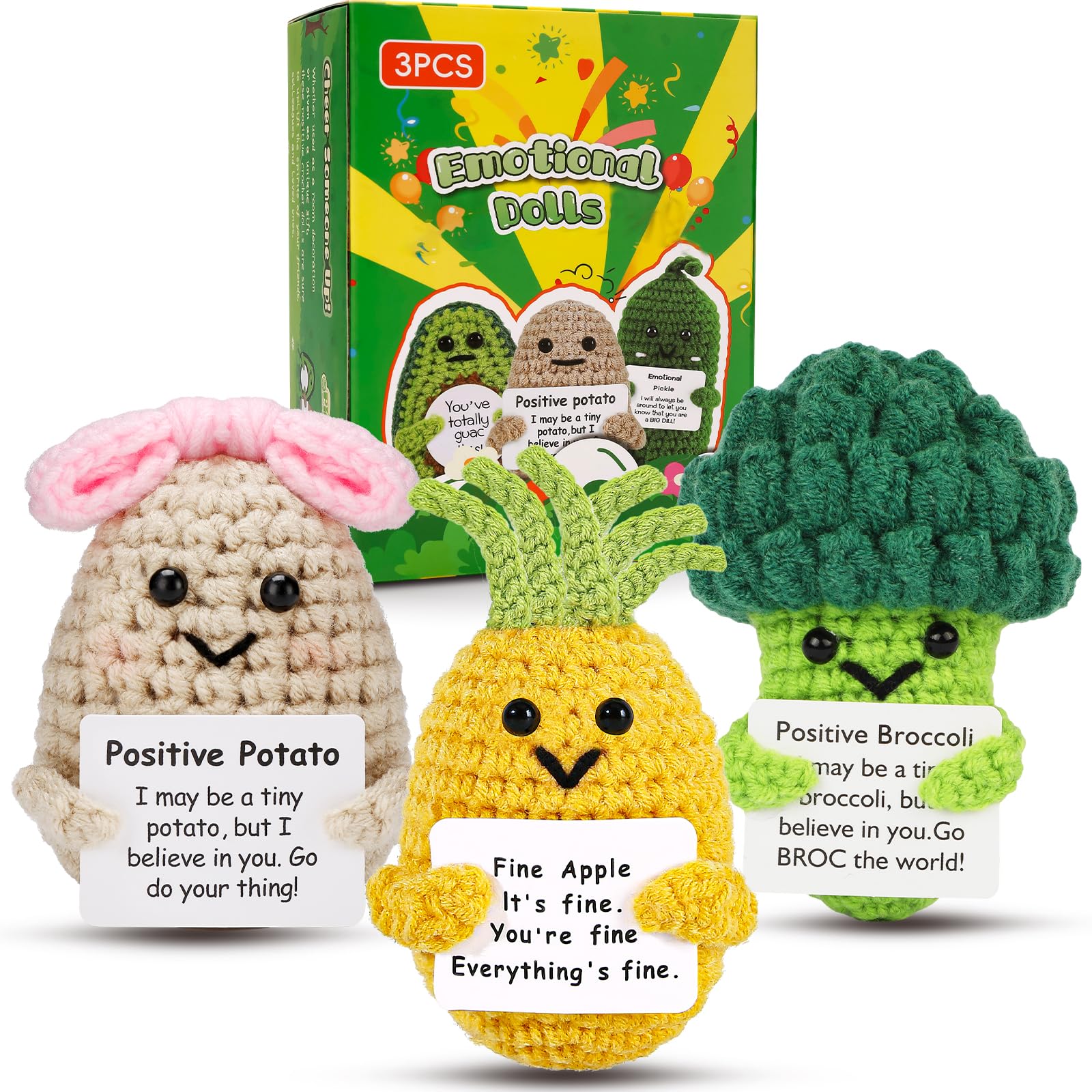 Amazon.com: Gifts for Women Men Emotional Potato Pickle: 3Pcs Funny ...