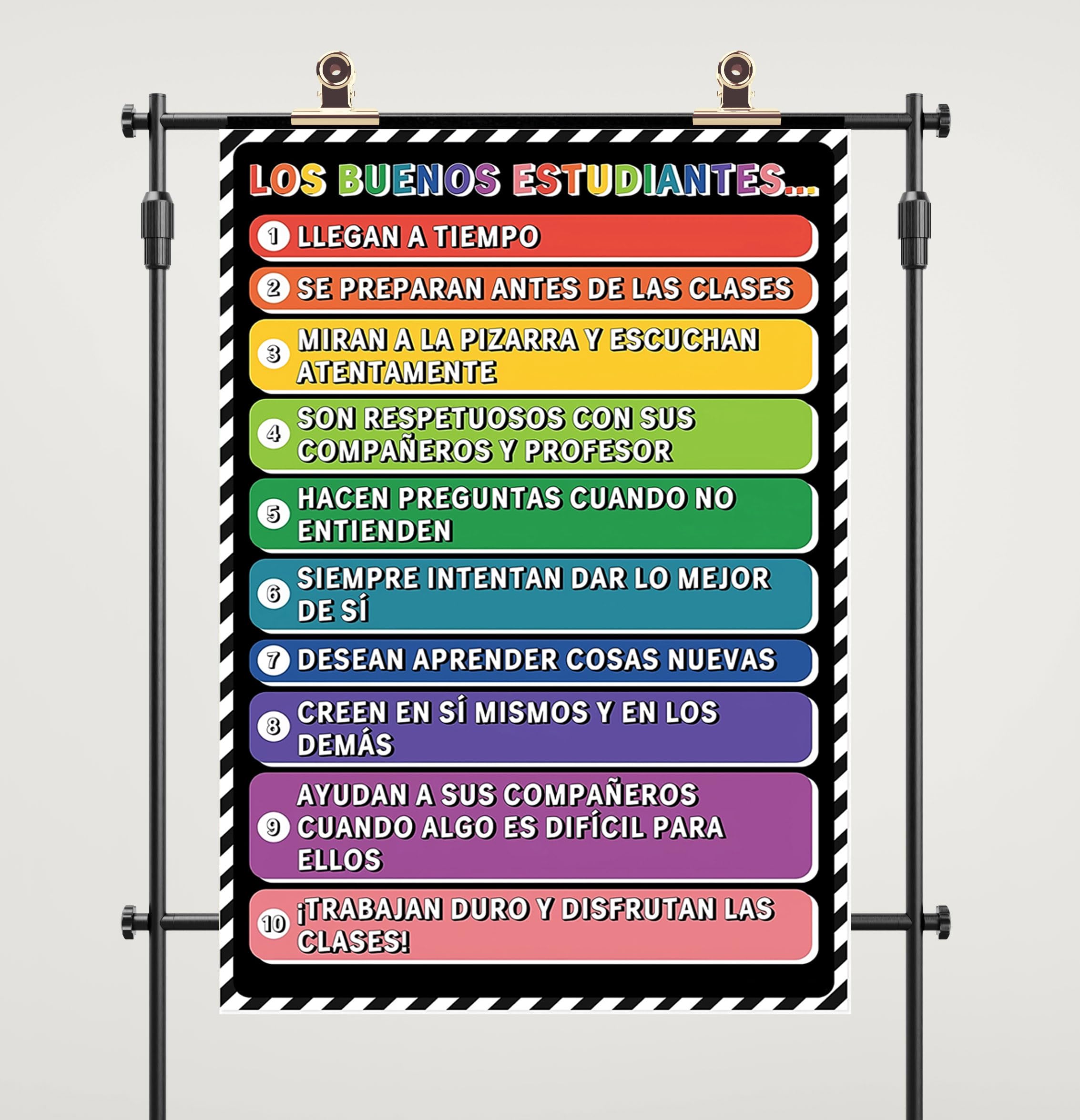 Afiche De Reglas Del Aula De Secundaria